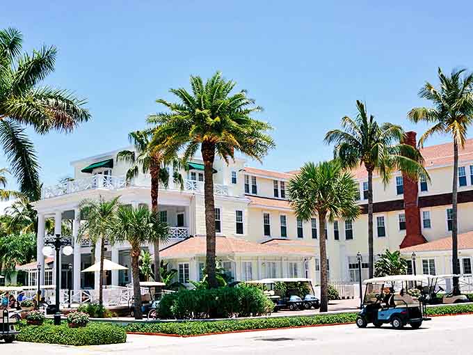 The Gasparilla Inn: where old-world elegance meets island casual, and golf carts parked outside are as common as Mercedes at a country club.