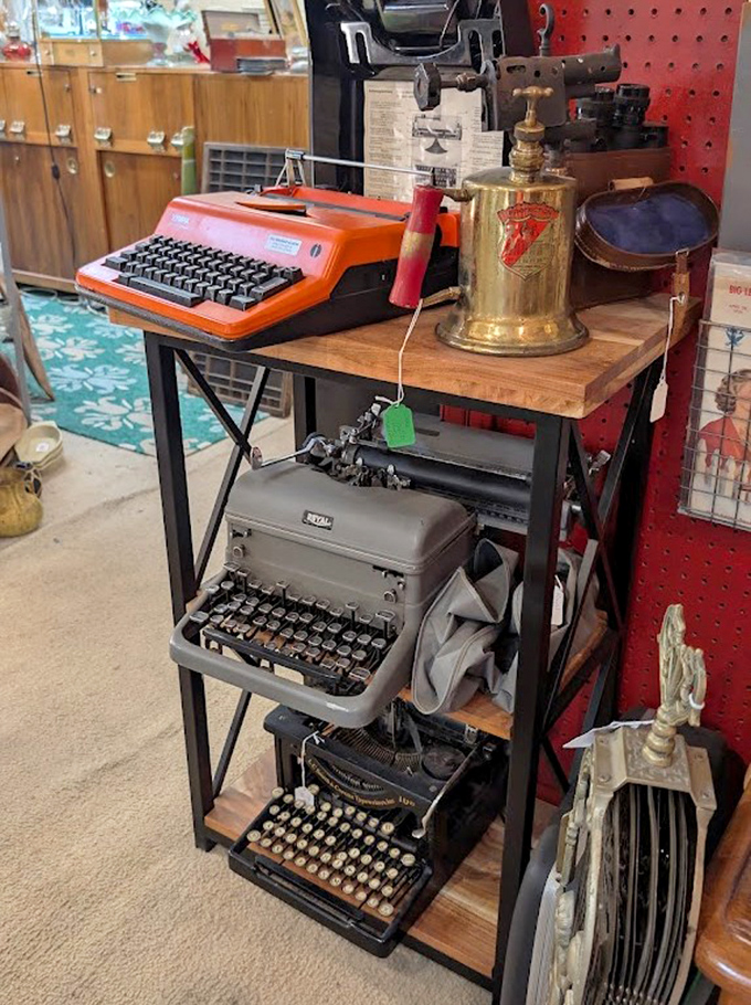 These vintage typewriters once clacked out love letters, business memos, and perhaps the Great American Novel &ndash; now silent storytellers themselves.