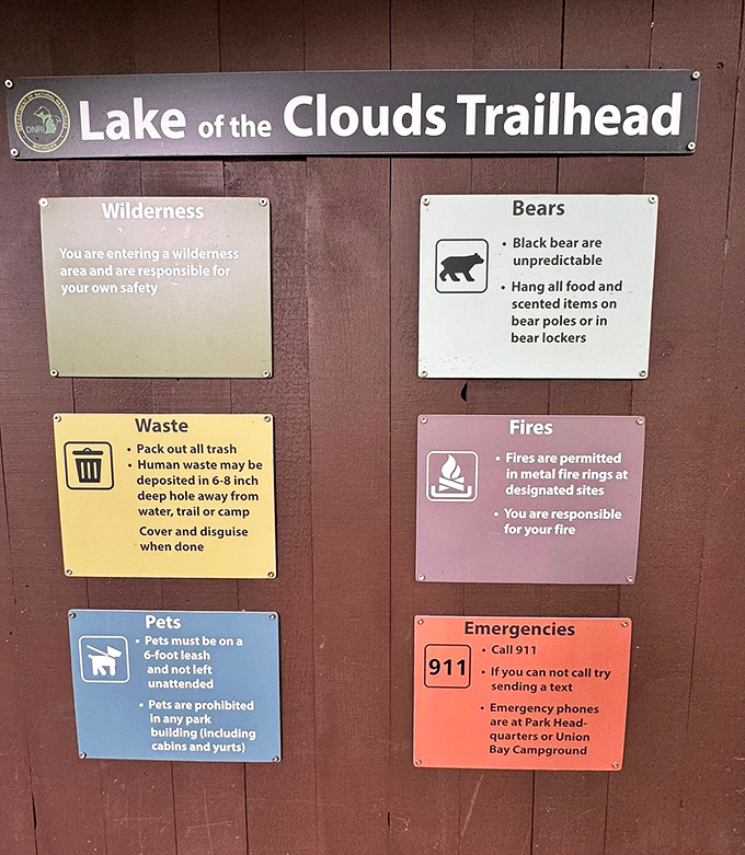 Warning signs remind visitors that Mother Nature doesn't offer safety nets &ndash; just raw, unfiltered experiences that come with a side of personal responsibility.