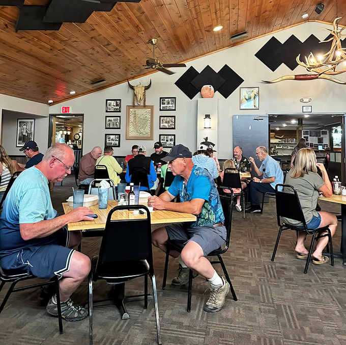Happy diners fill the tables, proof that Bill's reputation for exceptional food and generous portions is well-deserved and widely known.