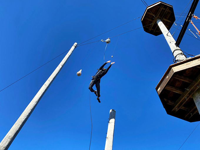 Mid-flight magic captured&mdash;that split second when you're neither here nor there, just gloriously in between.