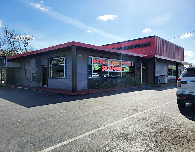 The restaurant's exterior view from another angle &ndash; a beacon of home-cooked goodness that locals can spot from a mile away.