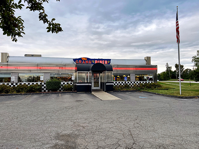 Even the parking lot has retro charm &ndash; the diner's silver exterior gleams under Wisconsin skies, promising comfort food and nostalgia inside.