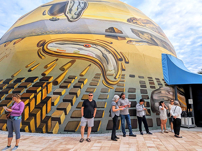 Outside the museum, visitors emerge blinking into Florida sunshine, their perception of reality pleasantly warped by their journey through Dal&iacute;'s mind.