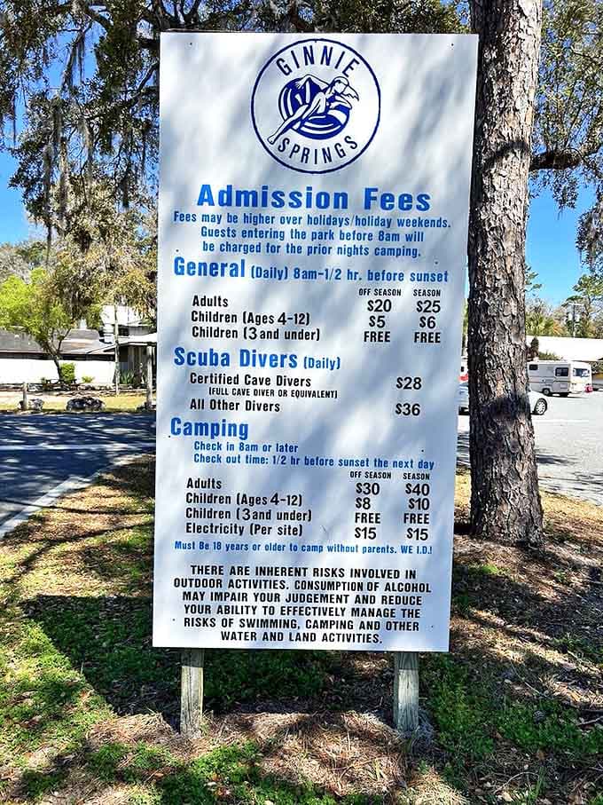 Admission prices that won't break the bank for access to what feels like a private slice of paradise.