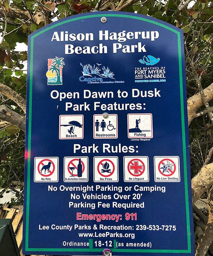 All the important information you need, proving that even paradise has rules, mostly the sensible kind.