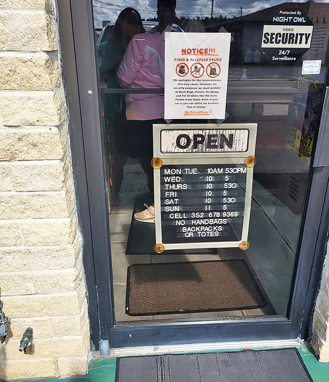 The business hours and no-bags policy &ndash; practical considerations for a place where the past is carefully preserved for future generations to discover.