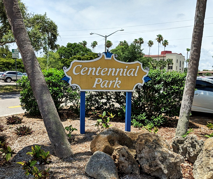 Centennial Park provides a green heart to downtown Venice, where locals and visitors gather for events or simply to enjoy Florida's perfect weather.