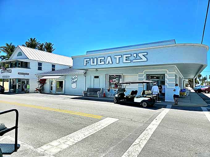 Fugate's iconic Art Deco storefront has been keeping islanders supplied with essentials and gourmet treats for generations.
