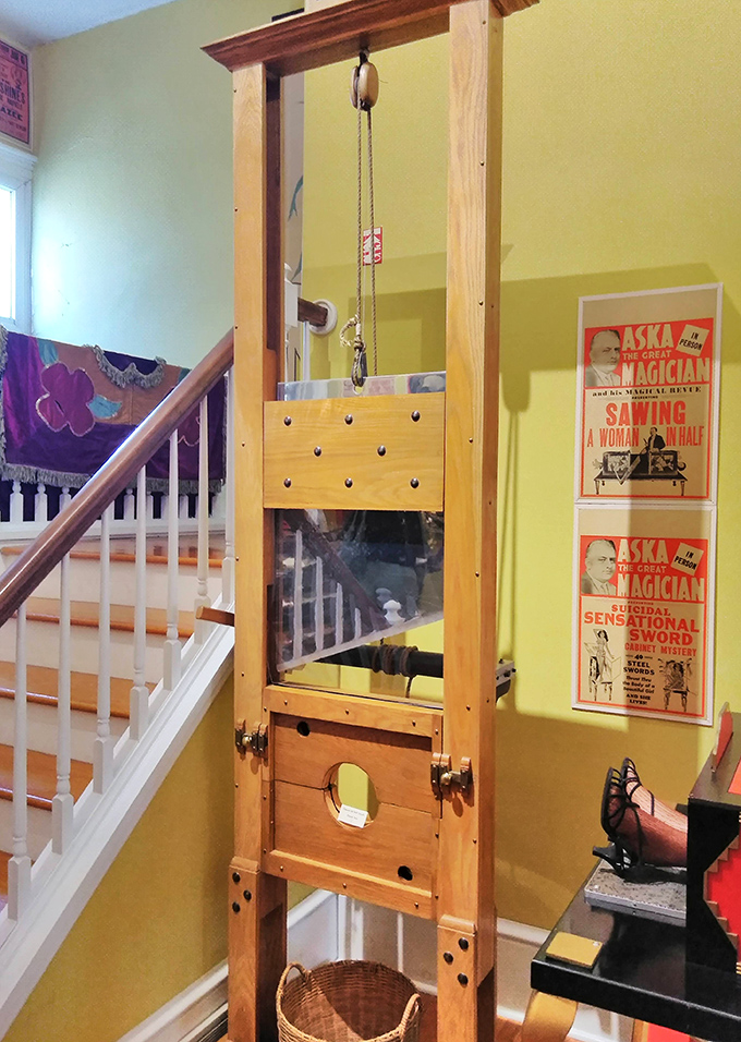 This vintage guillotine once separated magicians from their heads &ndash; temporarily, of course &ndash; sending shivers through audiences nationwide.