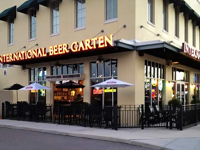 By day, an unassuming beer garden; by night, the front for one of Florida's most enchanting hidden drinking destinations.