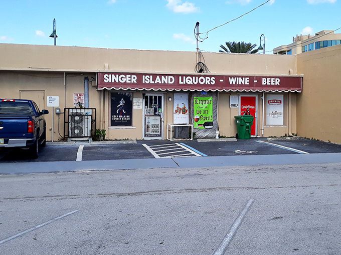 Even liquor stores on Singer Island embrace the coastal aesthetic, proving everything's better with a touch of beach charm.