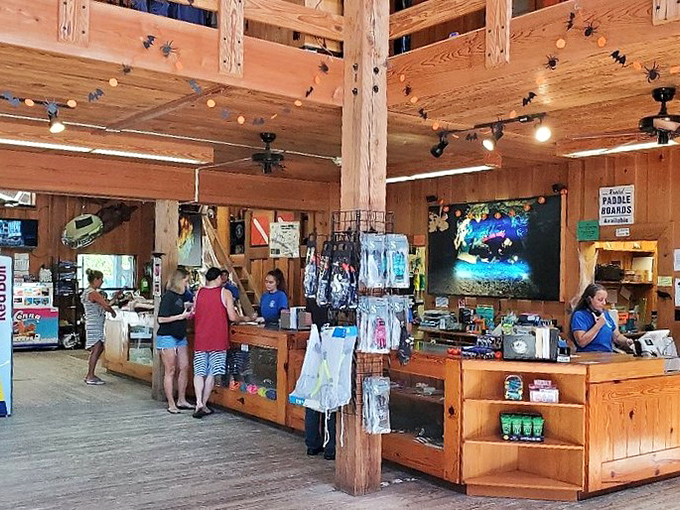 More than just souvenirs &ndash; the shop offers essential gear, local knowledge, and that ice cream sandwich you've been craving all day.