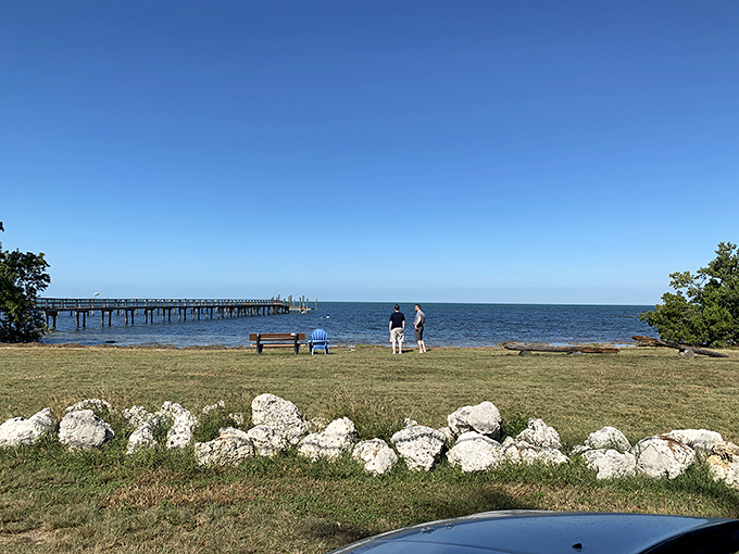 Oceanfront bench with a million-dollar view – the best seat in the house costs absolutely nothing.