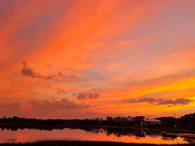 Amelia Island sunsets paint the sky in impossible hues, nature's nightly masterpiece that no camera quite captures perfectly.