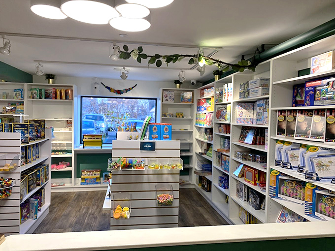 The thoughtfully curated toy shop features quality games and gifts that continue the imaginative experience long after your visit ends.