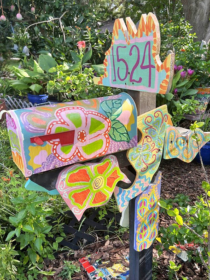 Even the mailbox refuses to be ordinary &ndash; making the daily delivery of bills slightly less depressing.