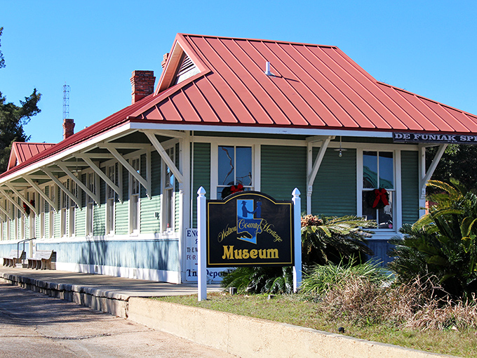 The Walton County Heritage Museum, housed in the historic train depot, preserves the stories that shaped this unique Panhandle town.
