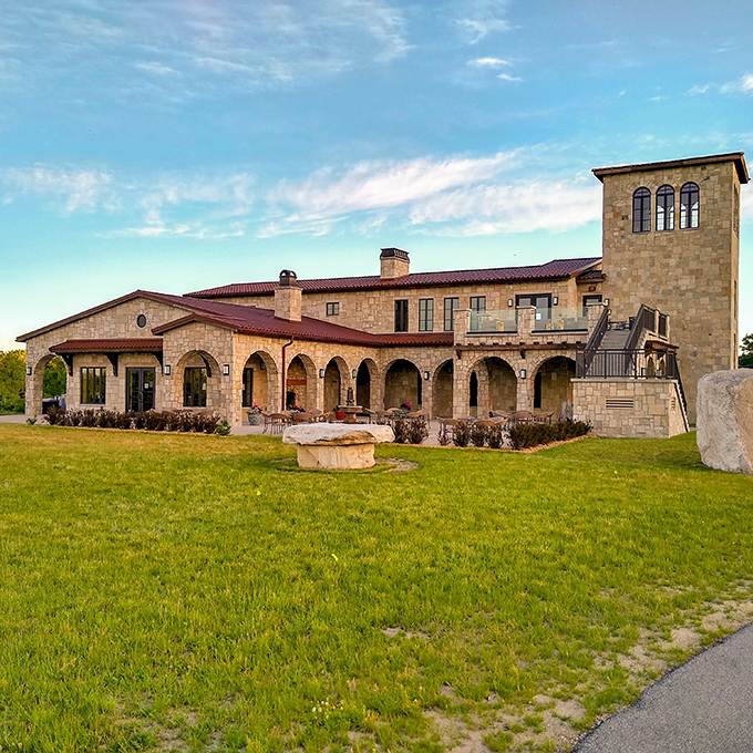 A stone sentinel watches over the vines &ndash; Mari's tower stands as a landmark visible across the peninsula, beckoning wine lovers to discover what lies within.