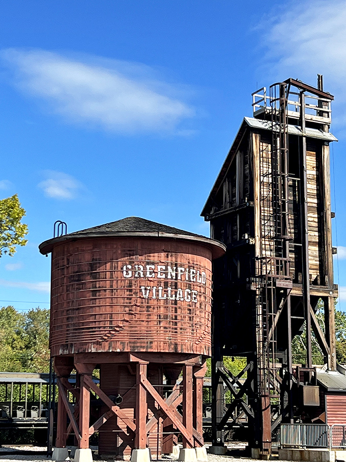 These imposing towers once fueled America's railway dreams, standing as monuments to the coal and water that powered a nation's expansion.