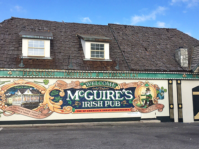 The pub's exterior promises authentic Irish experiences with a Florida twist &ndash; a combination that works better than anyone might have expected.