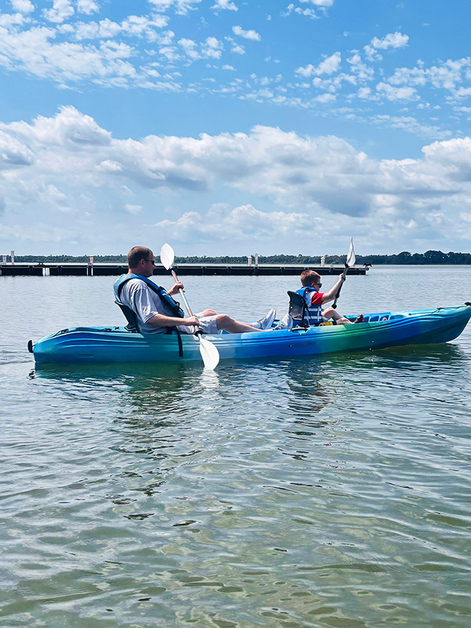 A tandem kayak adventure proves the Dora Canal offers multi-generational appeal, creating memories that will outlast any theme park souvenir.
