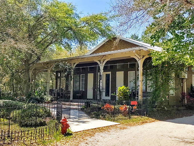 This charming cottage looks like it's waiting for a fairy tale character to take up residence and live happily ever after.