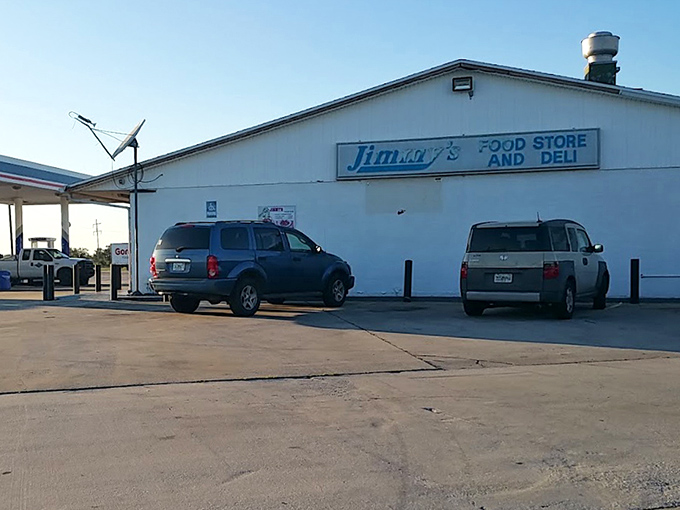 Jimmy's exterior might not win architectural awards, but savvy travelers know that unassuming buildings often hide the best culinary treasures.