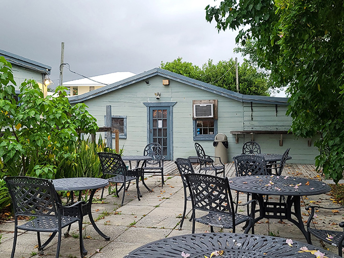 The outdoor patio offers fresh air with your fresh catch &ndash; nature's dining room where salt breezes enhance every bite.