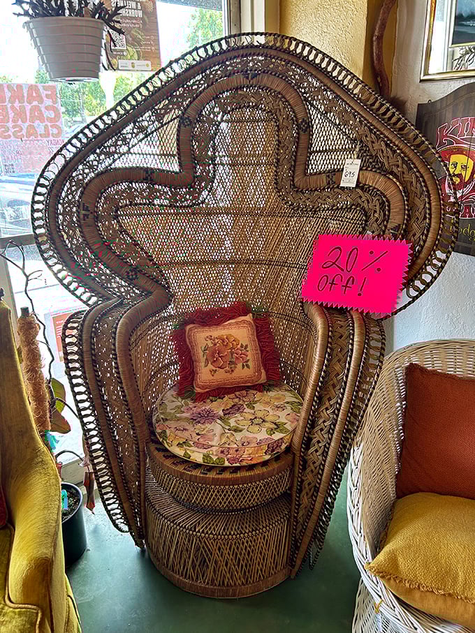 The iconic peacock chair, throne of 1970s bohemian royalty &ndash; this woven masterpiece would make any living room instantly Instagram-worthy.