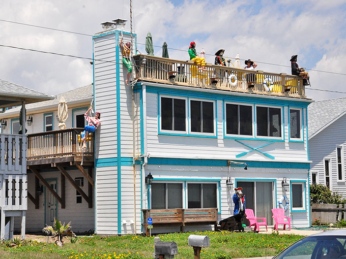 From the roadside, travelers get the perfect view of this unofficial landmark that's become Flagler Beach's most photogenic address.