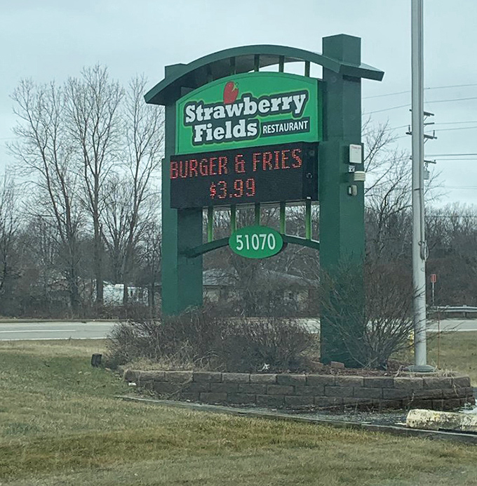 The roadside sign announces daily specials, a beacon for hungry travelers and locals alike seeking comfort food with a side of nostalgia.
