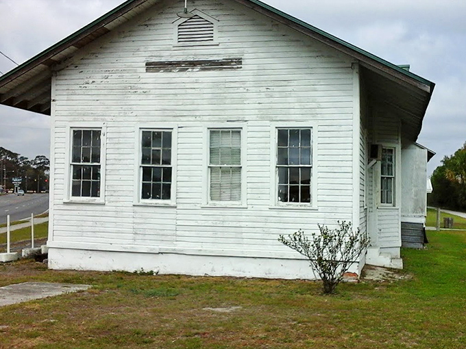 This trailhead structure serves as a gateway to outdoor adventures that complement the historical exploration of Chiefland's past.