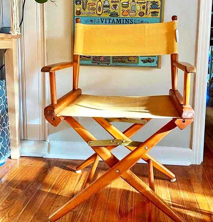 The director's chair with sunny yellow canvas&mdash;perfect for backyard movie nights or pretending you're giving Oscar-worthy direction to your pets.