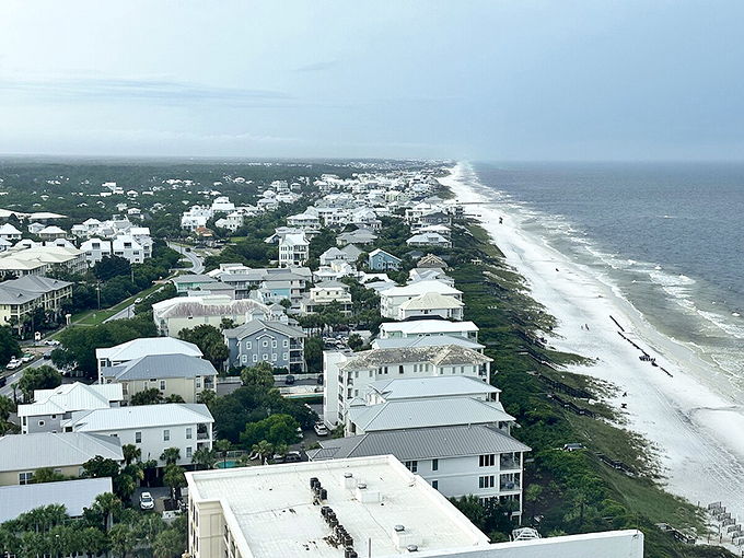 Bird's eye beauty: From above, Seagrove reveals its perfect balance of development and natural splendor&mdash;a coastal community that got it right.