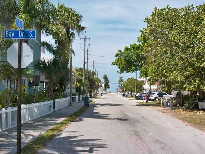 Quiet residential streets lined with palms, where the pace of life is measured in waves rather than minutes.