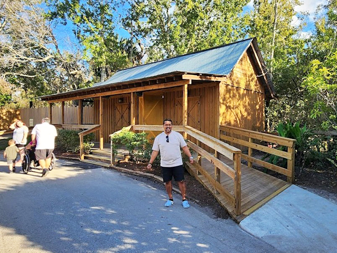 Rustic accommodations let visitors extend their Gatorland adventure, falling asleep to symphony of swamp sounds that no hotel downtown can match.
