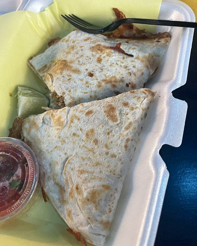 These chicken quesadillas aren't just folded &ndash; they're crafted. The perfect golden-brown exterior promises the melty cheese paradise waiting inside.