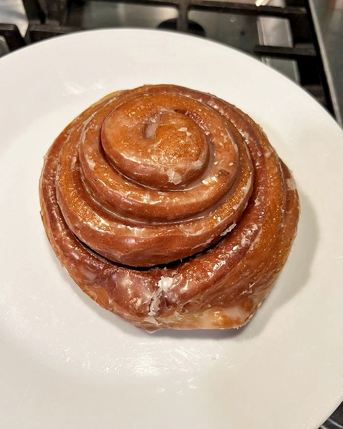 The cinnamon roll &ndash; a spiral of happiness that unwinds with each pull, revealing layers of cinnamon-sugar bliss.