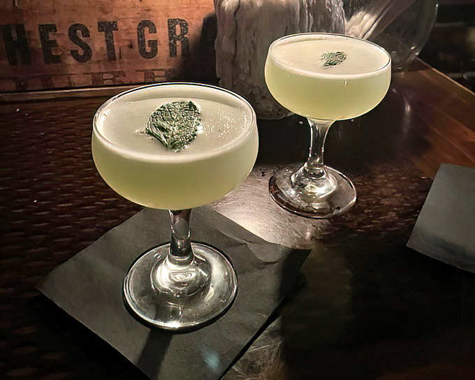 Two perfect cocktails side by side represent the eternal question: why choose one when you can enjoy both and double your pleasure?