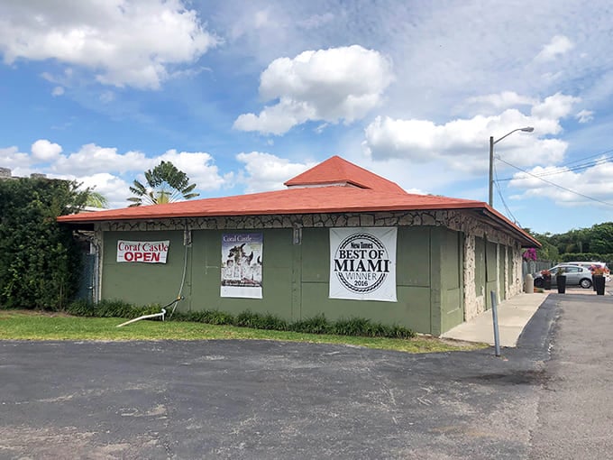 The humble museum building houses exhibits explaining theories about Coral Castle's construction – none quite as convincing as the impossible reality outside.