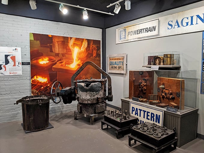 Foundry exhibits showcase the hot, difficult work that powered Saginaw's industrial heritage, complete with actual equipment that's both intimidating and impressive.