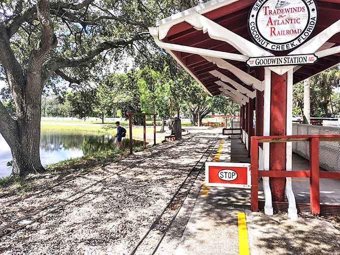 Goodwin Station's platform awaits the next group of eager passengers, the starting point for memories that will last decades.