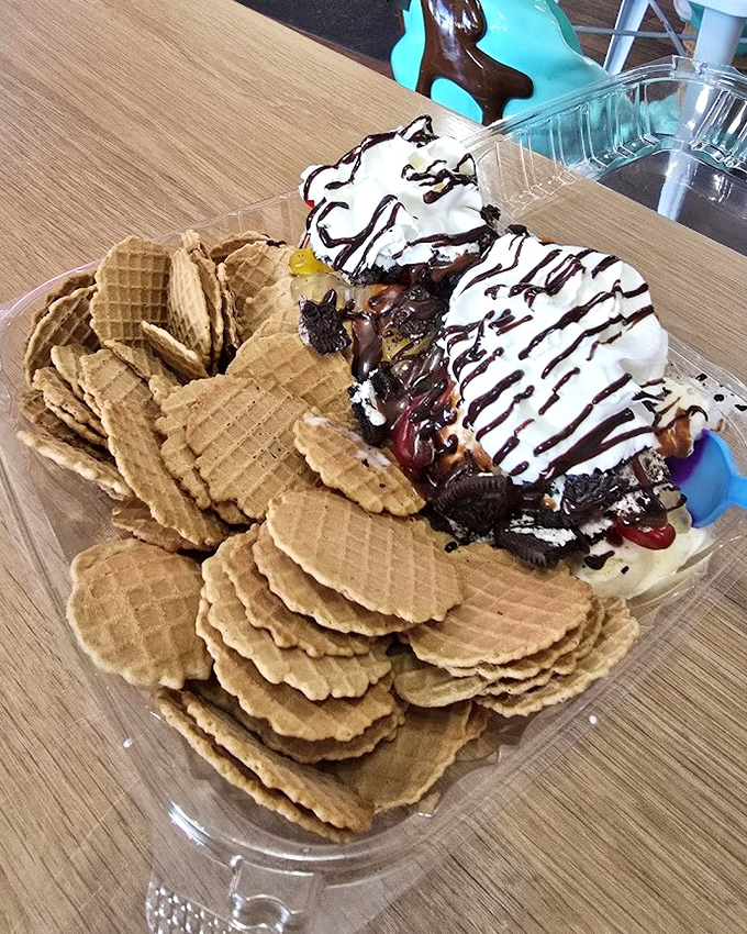 Ice cream nachos &ndash; the brilliant food mashup that makes you wonder why all chips aren't made of waffle cone and topped with ice cream.
