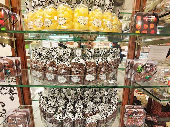 Beautifully packaged treats ready to be taken home – though the odds of them surviving the car ride are approximately zero.