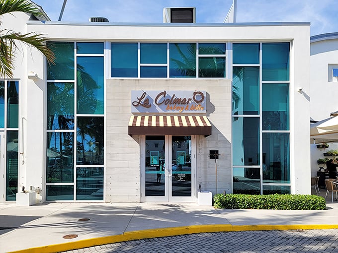 La Colmar Bakery & Bistro's sleek, modern exterior belies the traditional French pastries and breads crafted inside this local favorite.