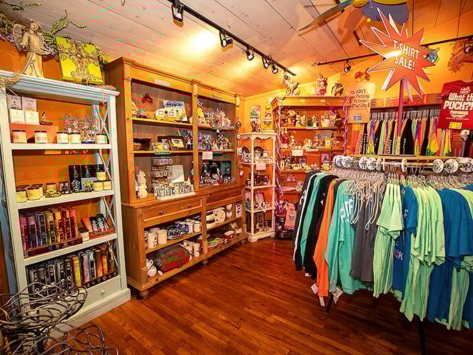 The gift shop&mdash;where vacation memories get merchandised! Take home a t-shirt that will either impress your friends or make them question your taste.