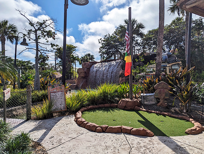 Lush landscaping and themed obstacles transform a simple putting green into an immersive story where you're the main character.