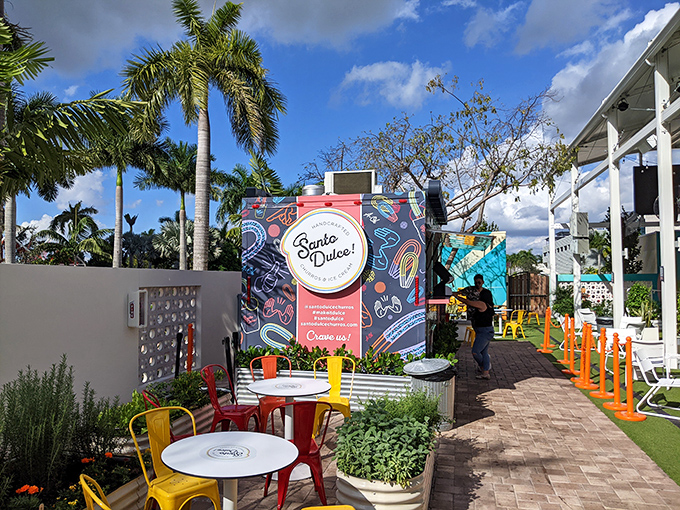 The cheerful dining area, with its vibrant colors and casual vibe, creates the perfect backdrop for making sweet memories.