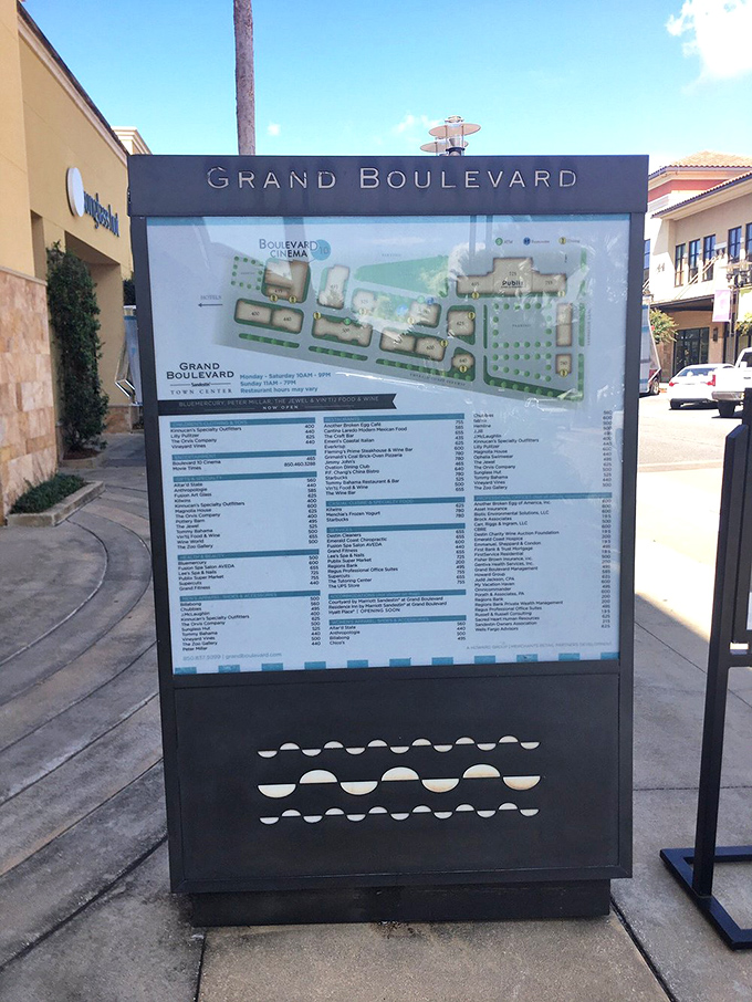 The master plan: A directory that seems simple until you realize you've somehow spent six hours here and only visited three stores.